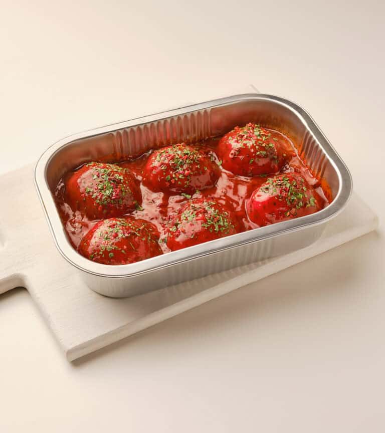 6 BEEF MEATBALLS IN TOMATO SAUCE - Pimlotts